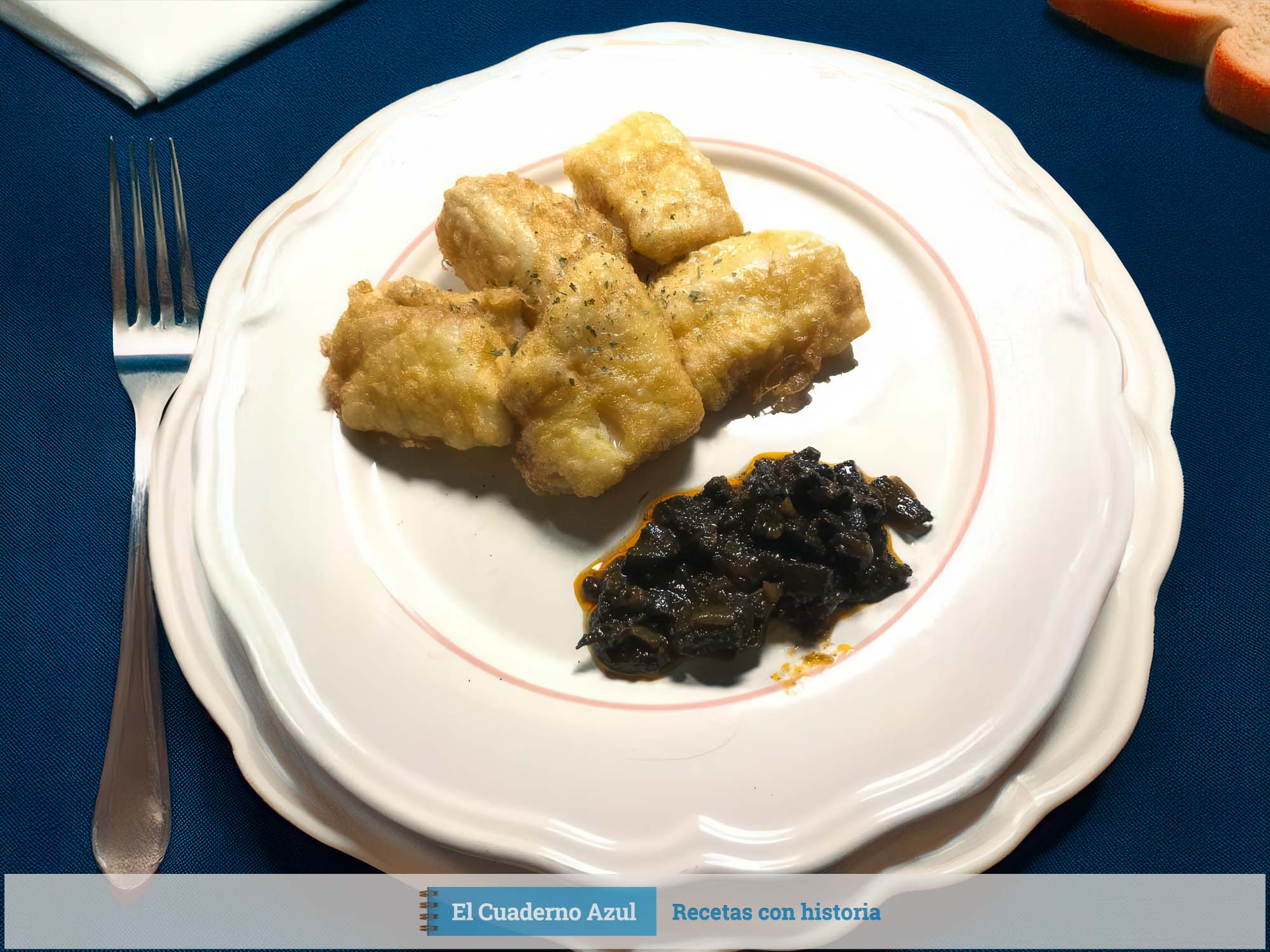 Merluza rebozada con calamares en su tinta: una combinación clásica y ...