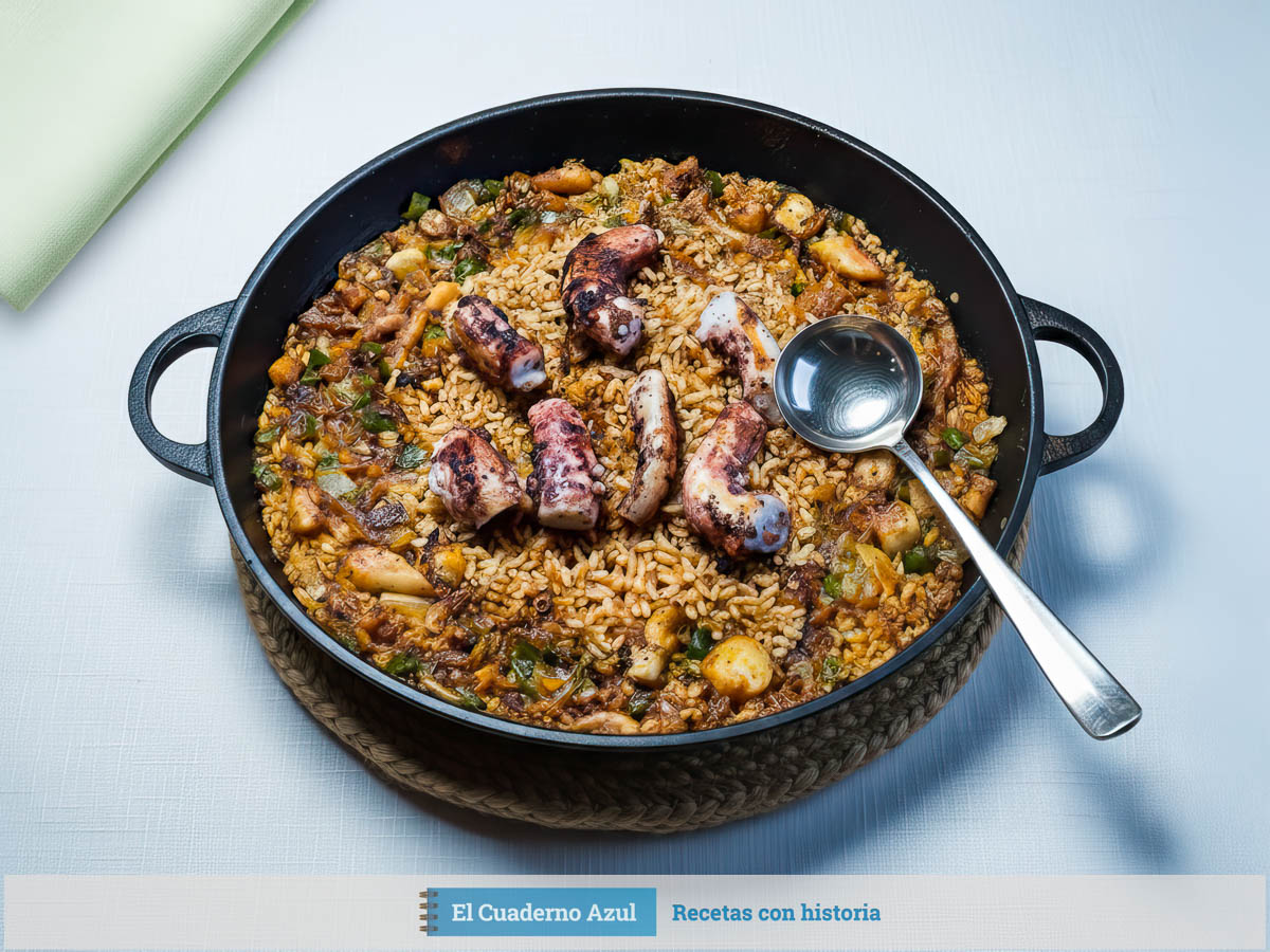 Arroz Seco con Pulpo a la Brasa: Una Receta Especial | El Cuaderno Azul